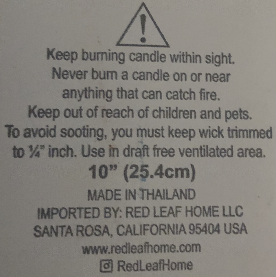 Red Leaf Home Luxury Tapers White 6 Pack) | eBay