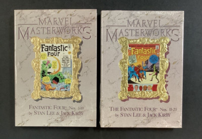 MARVEL MASTERWORKS FANTASTIC FOUR VOL 1-2 HC COMIC BOOK REPRINT #1-20 ...