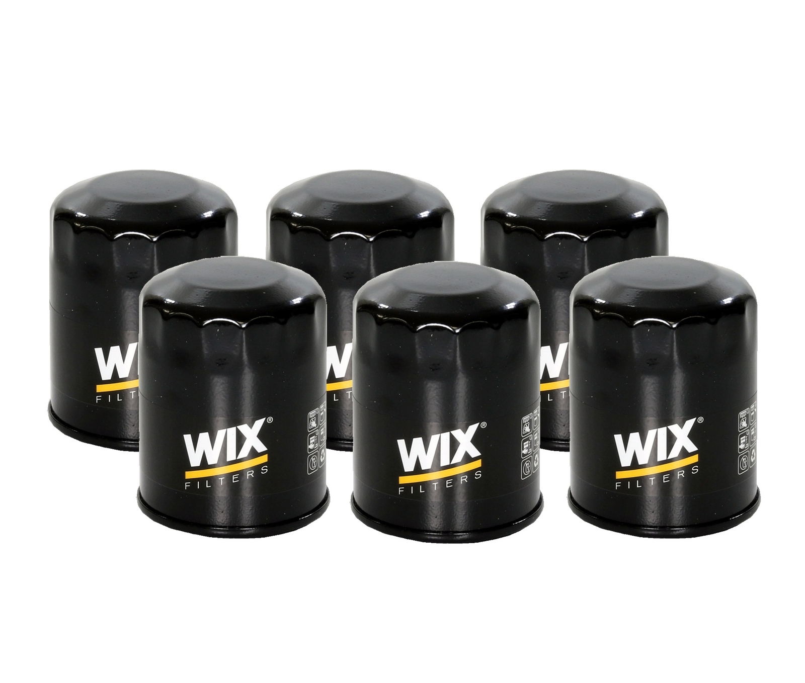WIX Set of 6 Engine Oil Filters for Chevrolet Lexus Nissan Pontiac ...