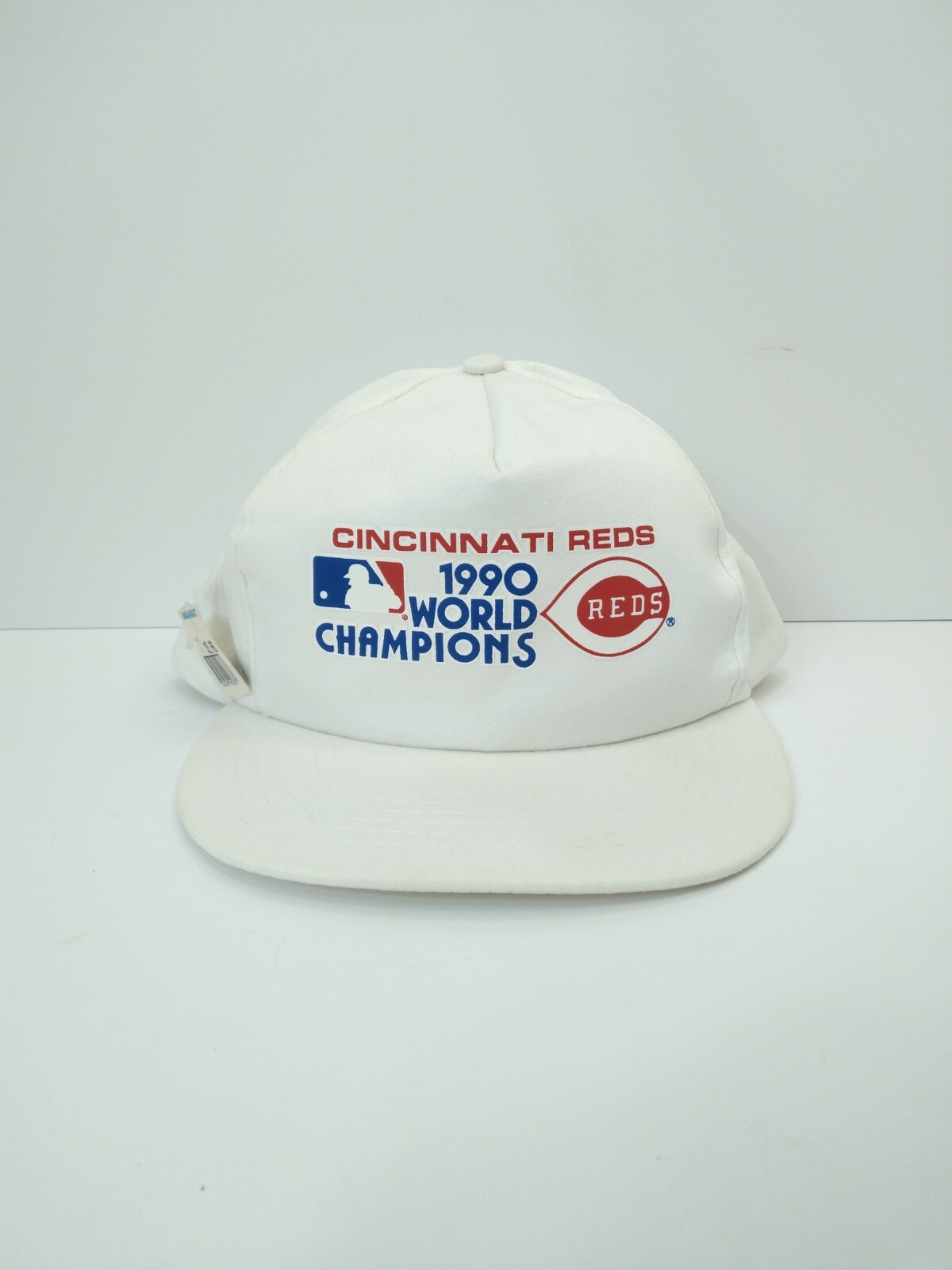 NWT Cincinnati Reds 1990 MLB World Champions White Snap Back Hat READ ...