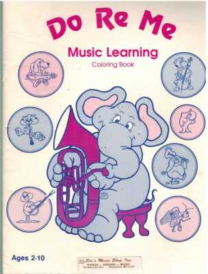DO RE ME Music Learning Coloring Book. Ages 2-10 | eBay