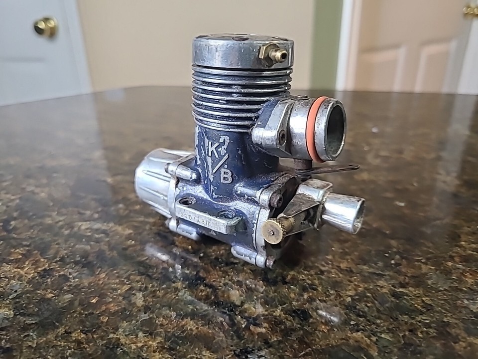 KB Inboard 7.5 VINTAGE RC Boat Gas Engine Motor For Parts Or Repair ...