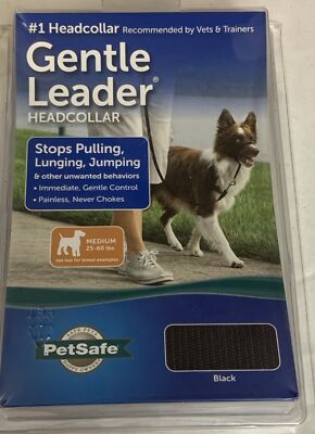 PetSafe Gentle Leader Head Collar, Medium - Black | eBay