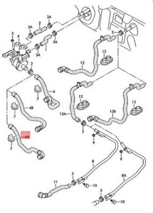 Genuine AUDI A6 allroad quattro Avant S6 A6L 4F 4F2 Heating Hose ...