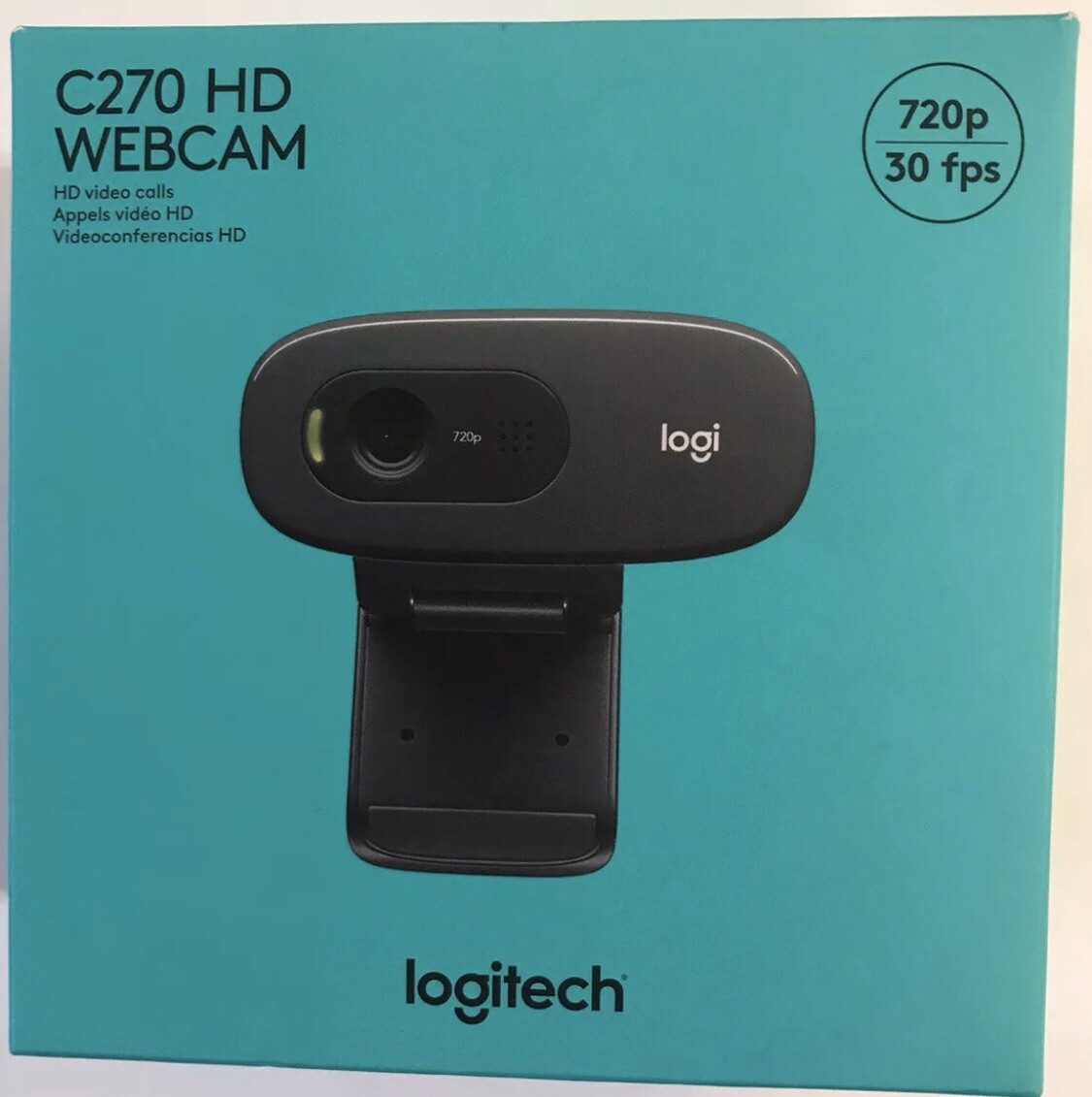 Logitech C270 HD Web Cam 720p - Black. Brand New/Sealed. FAST SHIPPING ...