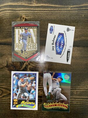 1989 Topps Jay Buhner rookie 1996 Upper Deck Run Producers RP4 ULTRA ...