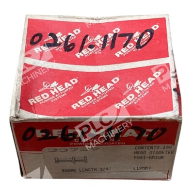 Red Head Powder Actuated 3/4" Shank Posi-Drive Drive Pins 33729 (Box of ...