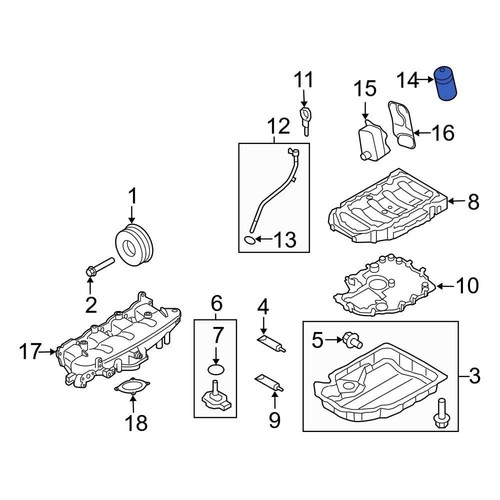 For Audi Q5 2011-2017 Audi 06J115403Q Engine Oil Filter | eBay
