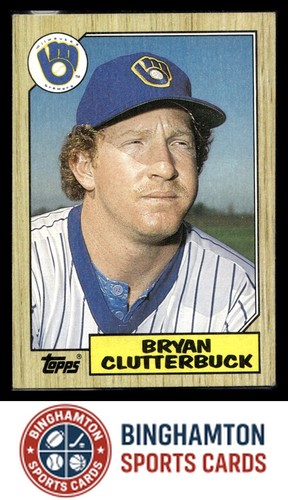1987 Topps #562 Bryan Clutterbuck RC Milwaukee Brewers | eBay