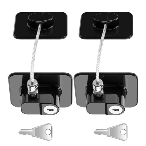 2 Pack Fridge Lock Freezer Lock with 2 Key for Child Safety, for Food ...
