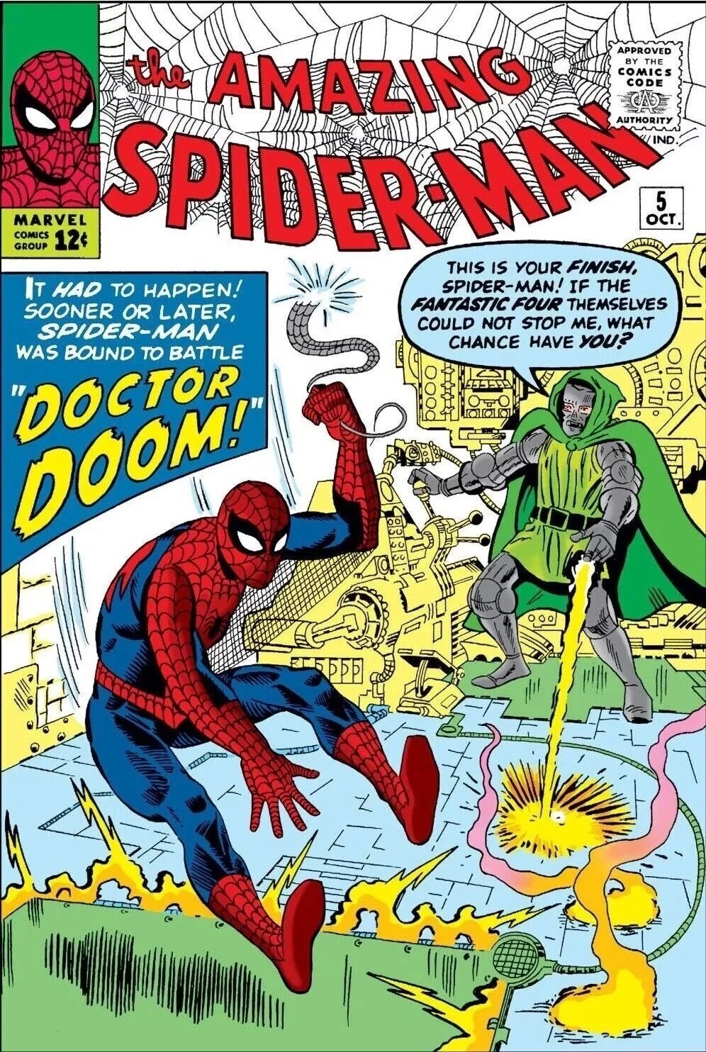 AMAZING SPIDER-MAN #5 COMIC BOOK COVER glossy Poster print 16"x24" home ...