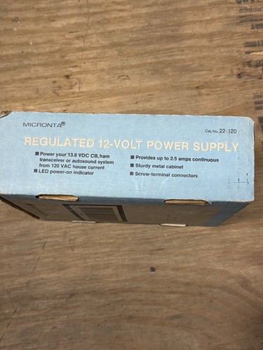 TESTED GOOD Micronta Regulated 12V Power Supply Radio Shack 22-120 w | eBay
