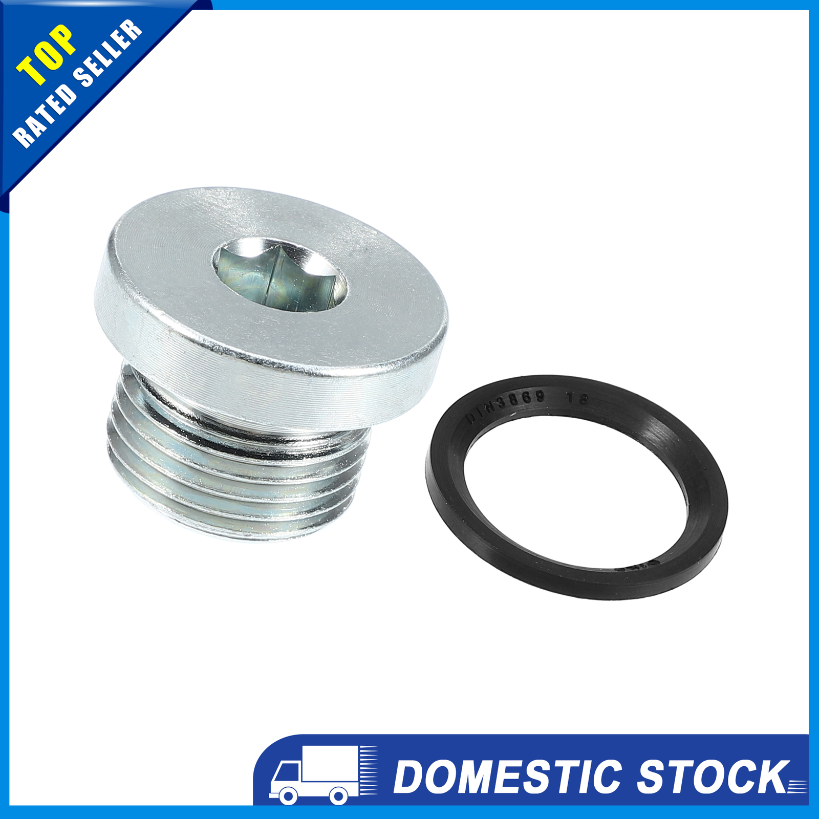 Pack of 1 for BMW 545i 550i 650i M18x1.5 Steel Engine Oil Drain Plug ...