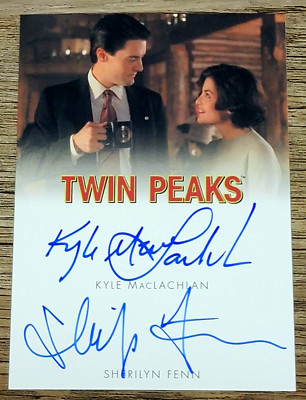 2018 Twin Peaks Kyle MacLachlan & Sherilyn Fenn Dual Autograph - SCARCE ...