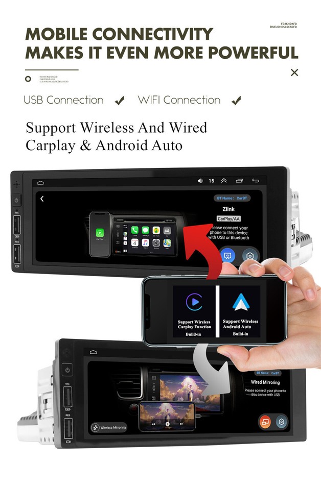 Fit For Dodge Ram 2500 3500 1997-2002 Car Stereo Radio 6.8in MP5 Player ...