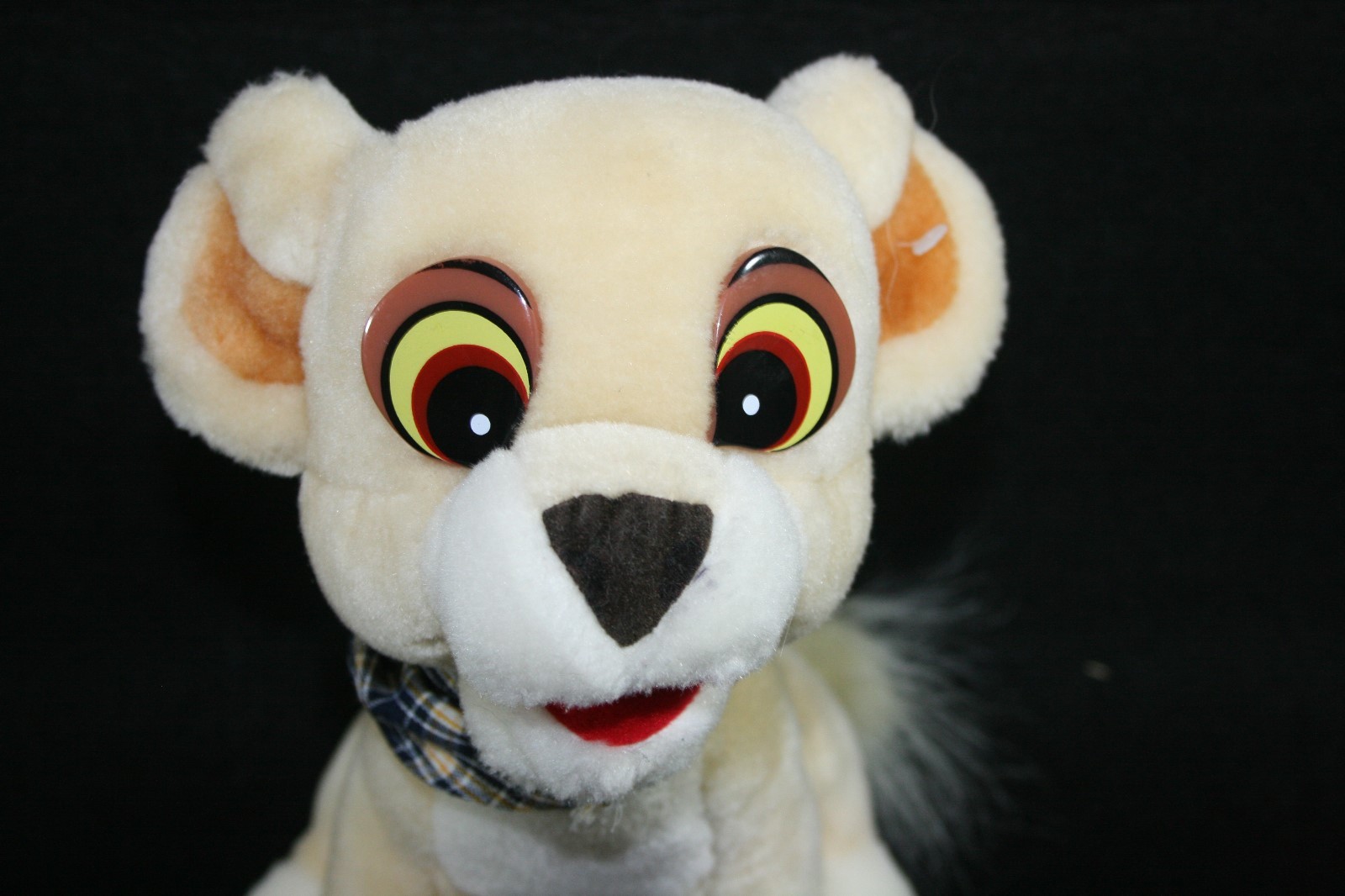 Goffa Plush 9" Vintage Toy Dog Stuffed Puppy Plaid Neckerchief Big Eyes ...