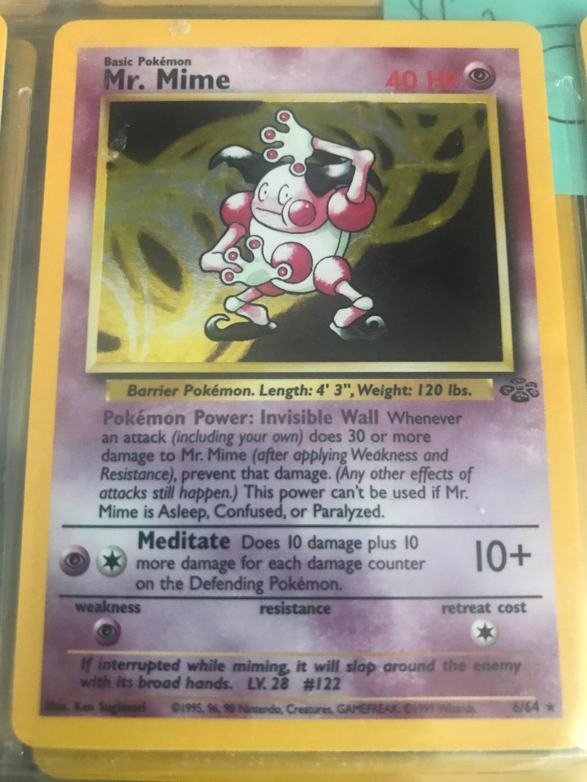 Mr. Mime 1995 Rare Mint Condition Card | eBay