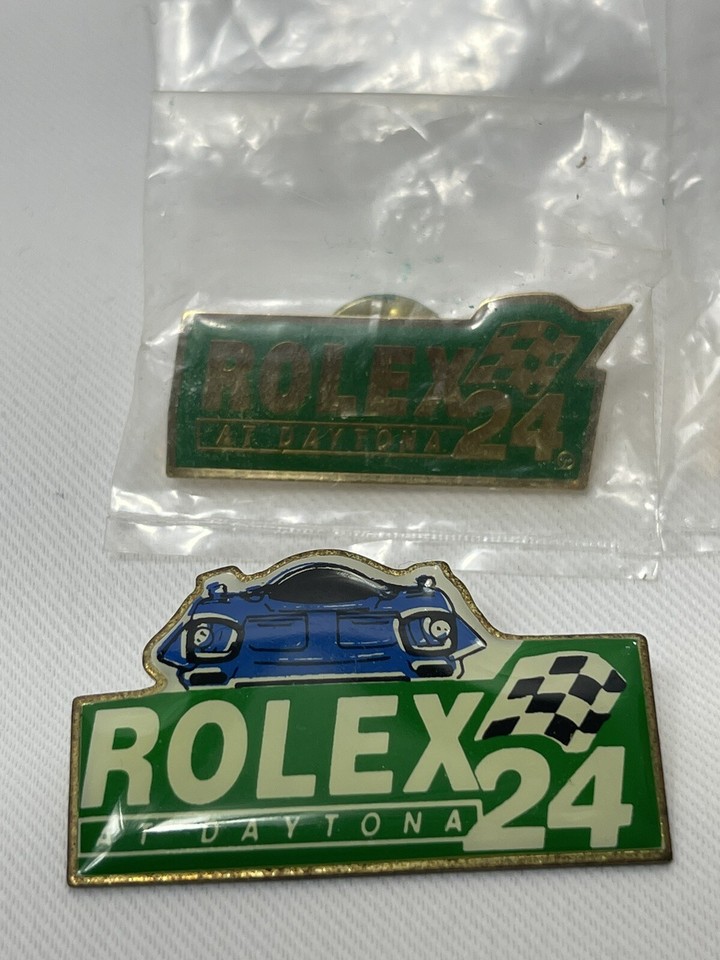 VINTAGE ROLEX 24 AT DAYTONA COMMEMORATIVE LAPEL PIN LOT RACING RARE | eBay