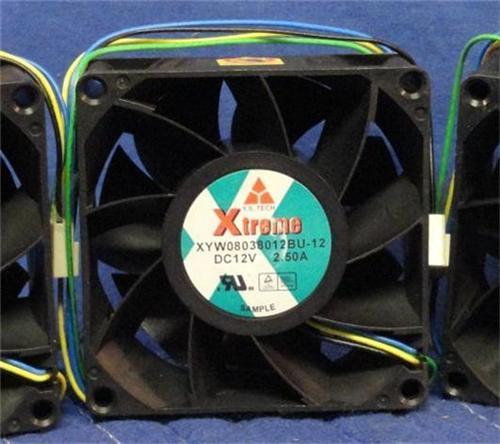 YS Tech 12V DC Axial Fan (QTY-1) XYW08038012BU-12 80x80x38mm 2-Ball ...