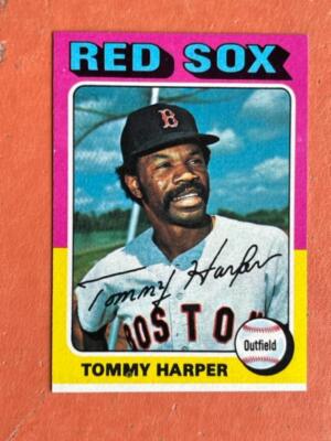 1975 TOPPS #537 TOMMY HARPER BOSTON RED SOX NR/MINT SHIPS FREE NEW TOP ...