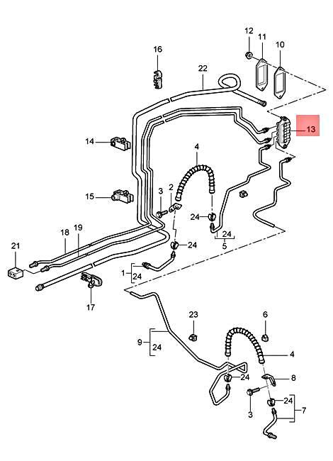 Genuine PORSCHE 911 T Turbo 997 Boxster Carrera Intermediate Piece ...