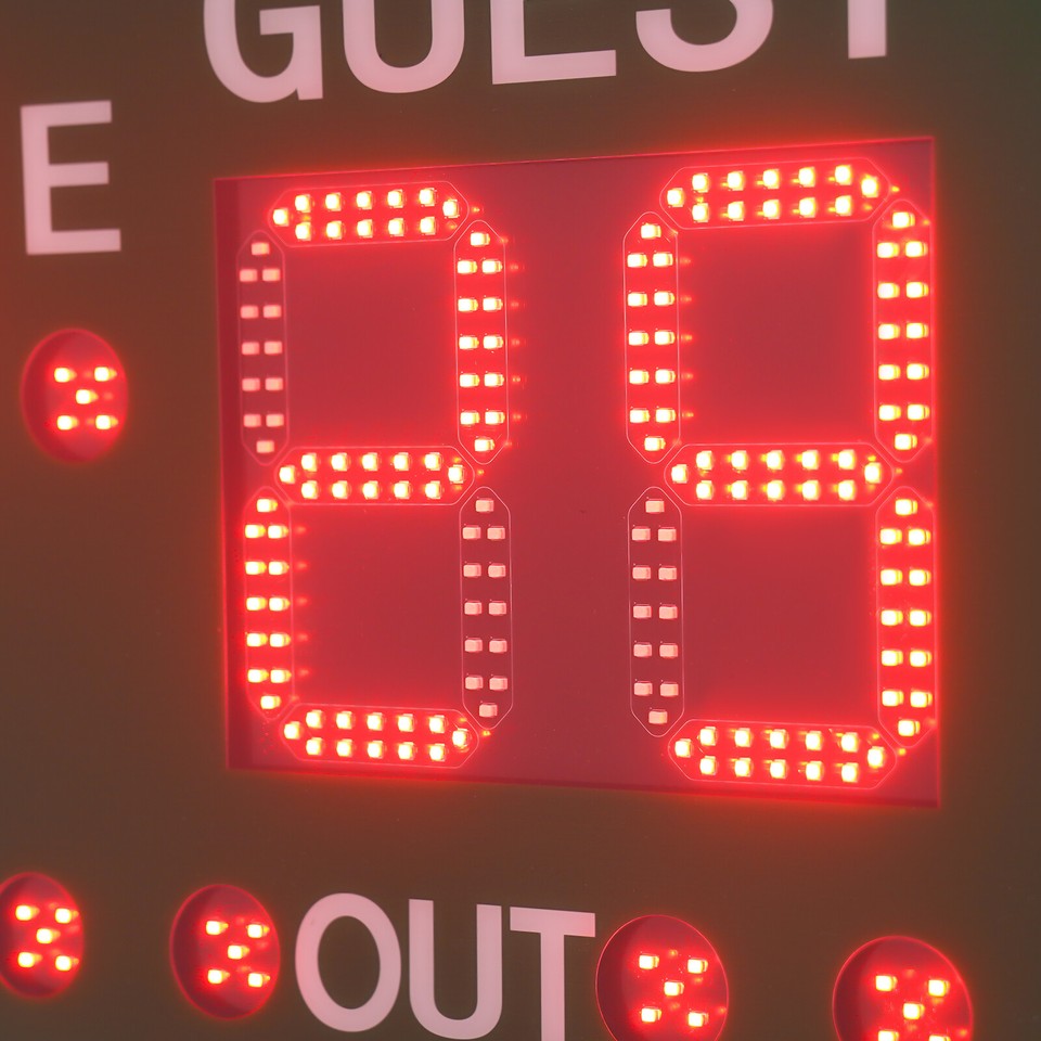 5-Levels Electronic Baseball Scoreboard 78*35cm ABS Score Display board ...