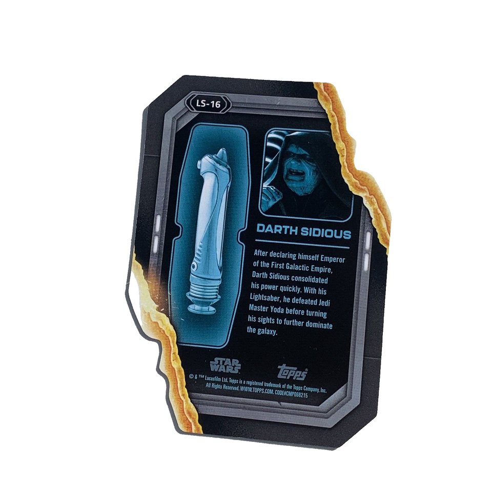 2023 Topps Star Wars Darth Sidious Card #LS-16 Lightsaber Stylings ...
