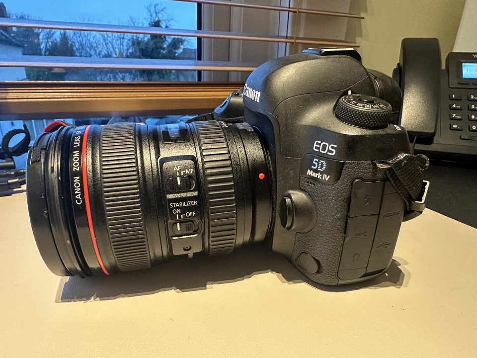 Canon EOS 5D Mark IV EF 24-105mm f/4L Camera Lens Kit USM PERFECT ...