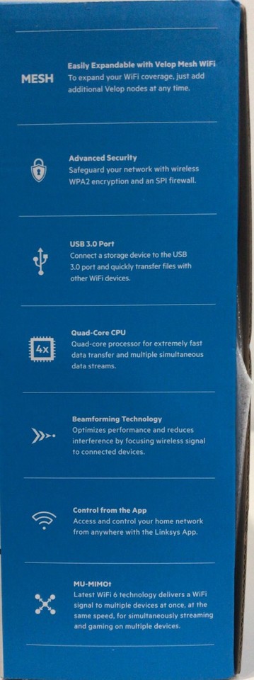 Linksys MR7350 Max-Stream Dual-Band Wi-Fi 6 Router AX1800 open box (A1 ...