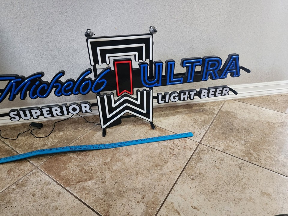 Michelob Ultra Superior Light Beer LED Sign Motion Animated Bar Sign 46 ...