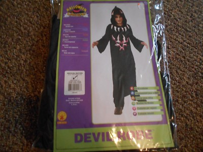Halloween Concepts Child's Black and Red Hooded Devil Robe Child's sz M ...