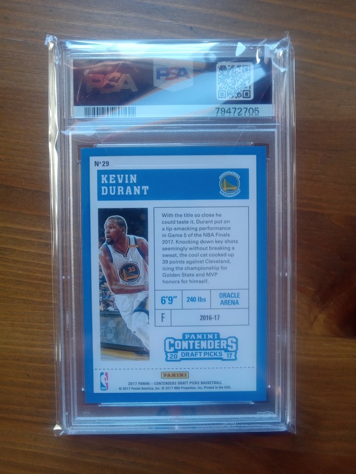 2017 Panini Contenders DP Kevin Durant Building Blocks Psa 8 05/10 | eBay