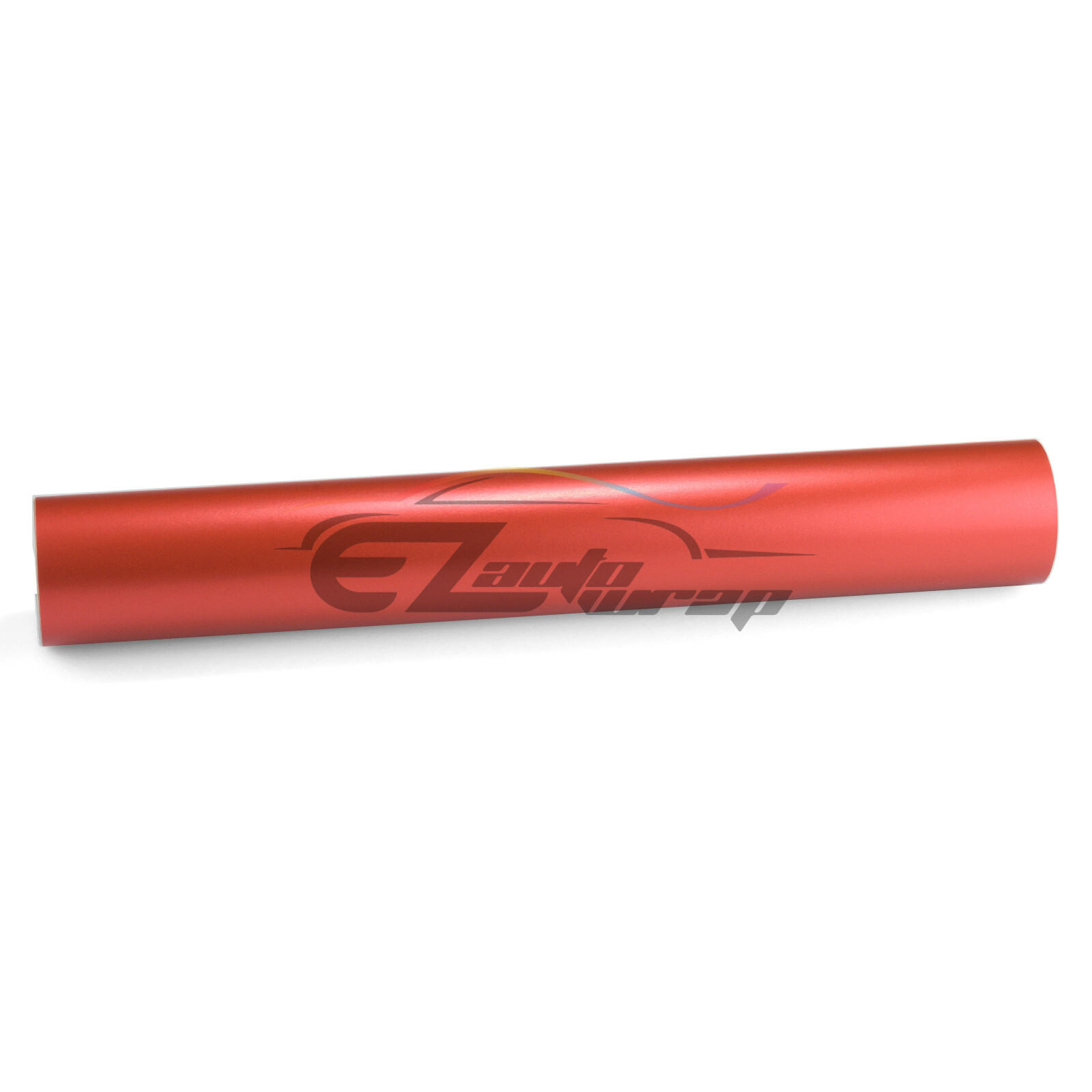【Satin Chrome】 Red Matte Metallic Car Vinyl Wrap Sticker Air Release ...