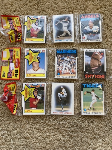 1986 Topps Baseball Rack Pack Lot of (3) New!! Cal Ripken On Front. New ...