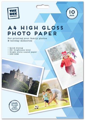 Premium Glossy Photo Paper A4 230GSM Inkjet Printer Quality Bright ...