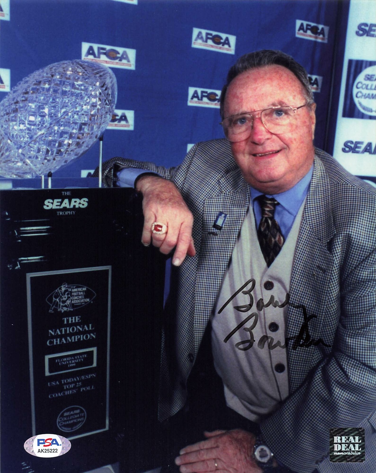Bobby Bowden Florida St. Signed 8x10 Photo Autograph Auto PSA/DNA ...