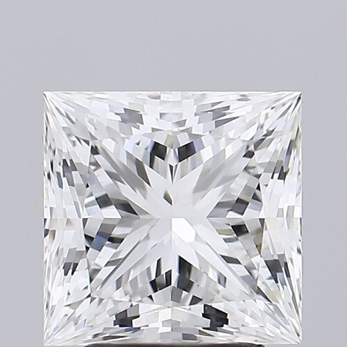 Princess Cut 3,51 carats Loose IGI Certified Lab Created Diamond CVD ...