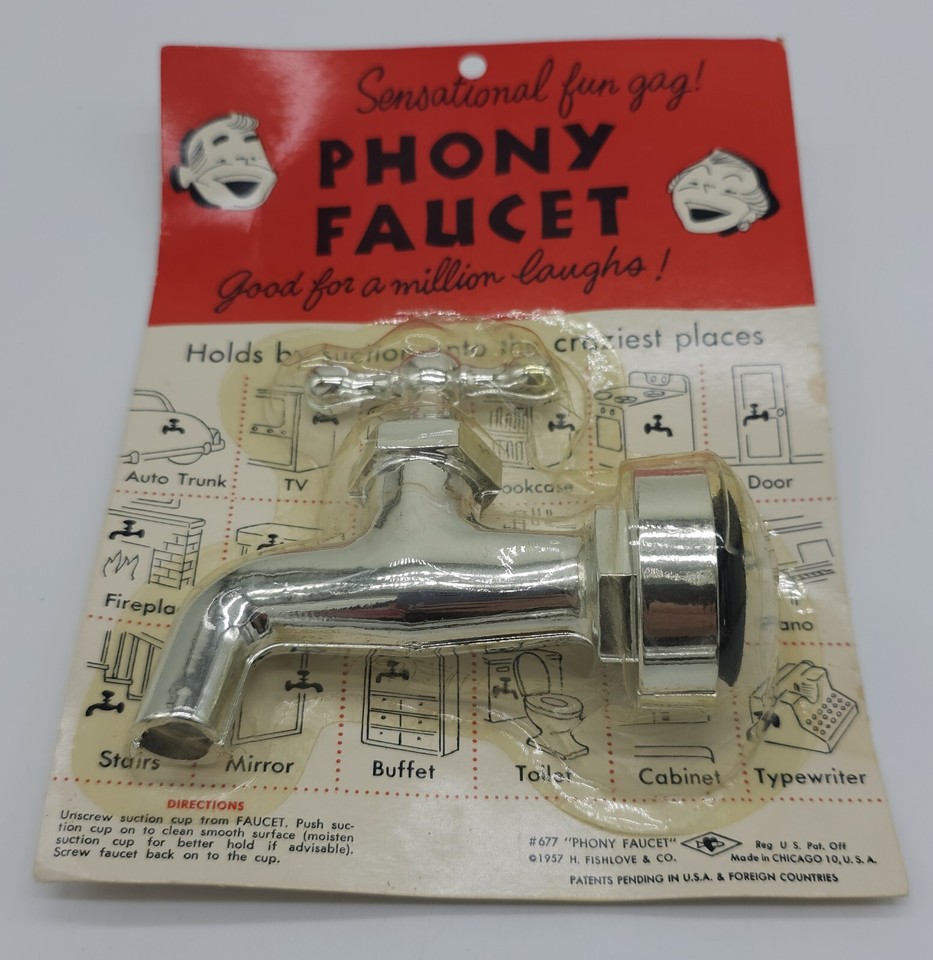 Phony Faucet Vintage Gag Gift Fake Faucet 1957 H. Fishlove & Co. | eBay
