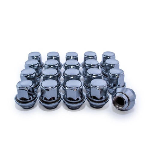 20 Silver Volvo Alloy wheel nuts fit C30 C40 C70 S40 V40 V50 M12 x 1.5 ...