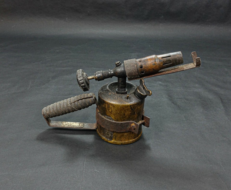 VINTAGE BRASS GASOLINE BLOW TORCH | eBay