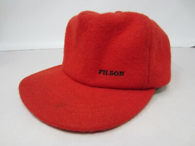 Vintage Filson Co Mackinaw Logger Forester Cap Wool Red Black Details ...