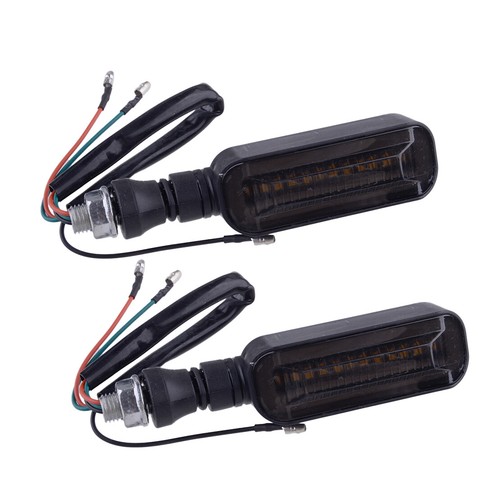 2Pcs Motorcycle Rear LED Turn Signal Indicators Lights Sequential Brake ...