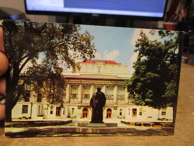 Y4 Vintage Old OHIO Postcard COLUMBUS State University Thompson Library ...