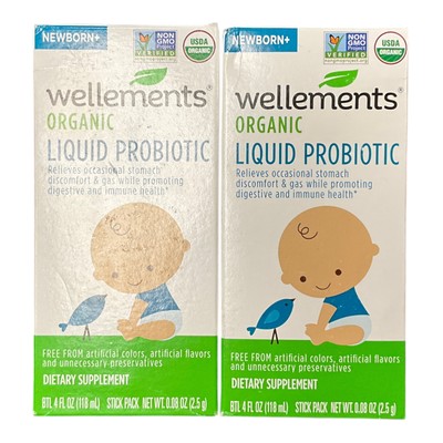 Wellements (2-Pack) Organic Liquid Probiotic Gripe Water 4 Fl Oz Each ...