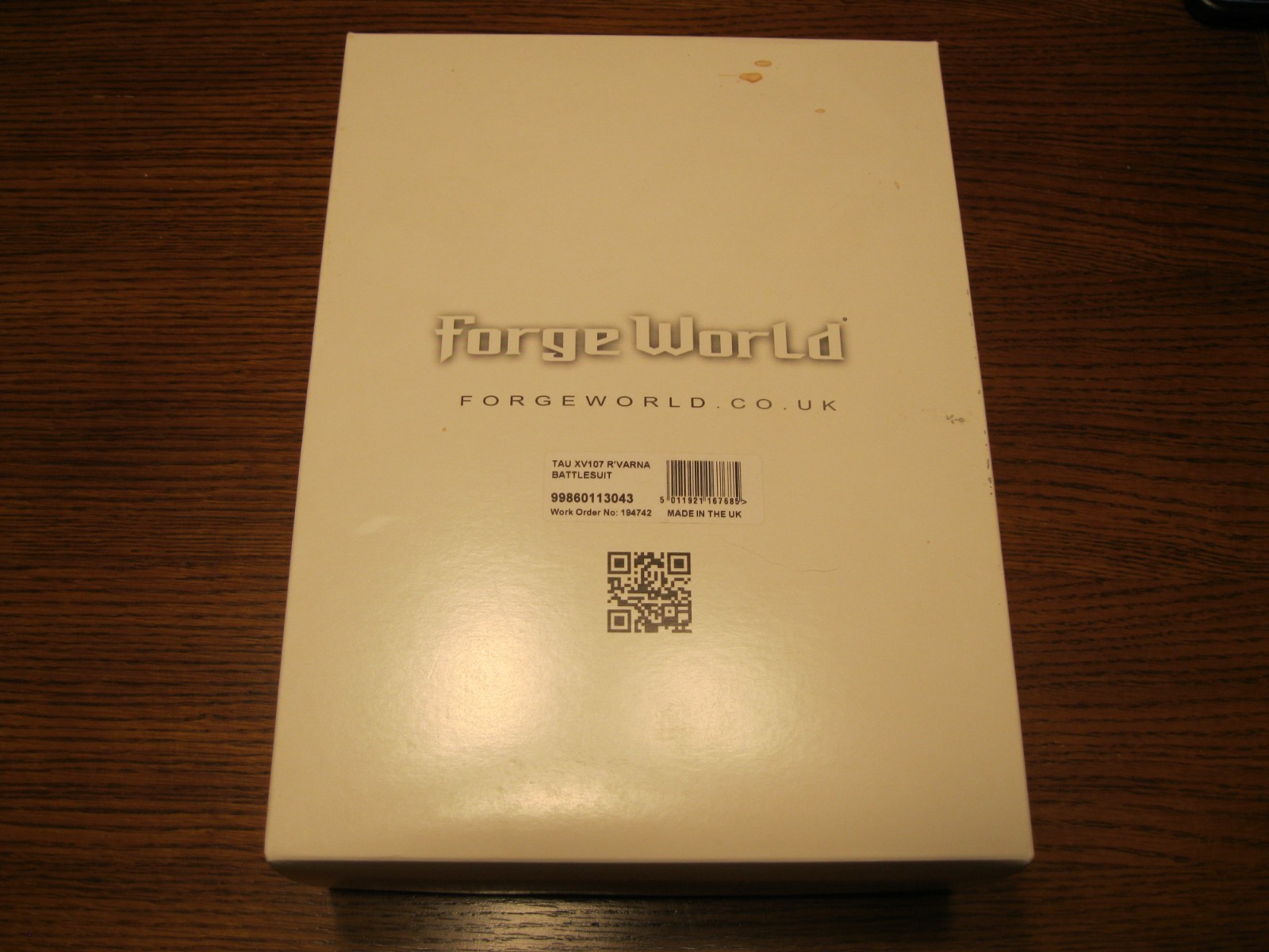 Authentic FORGEWORLD XV107 R'VARNA BATTLESUIT (Original FW Box ...