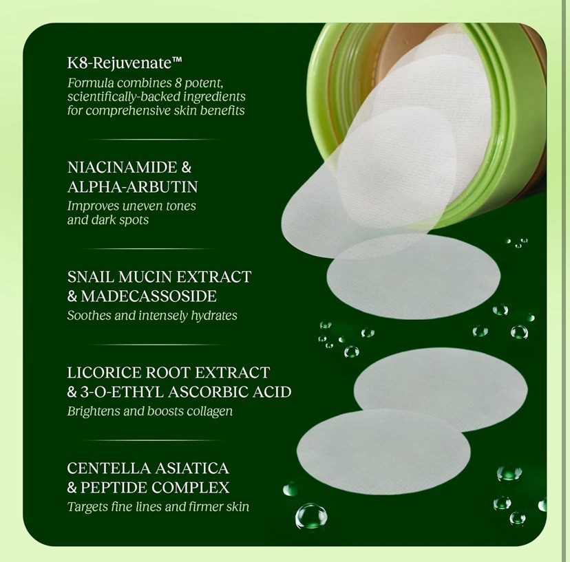 Jiyu Korean Skincare Anti-Aging, Dark Spot & Wrinkle Minimizing Toner Pads~ | eBay