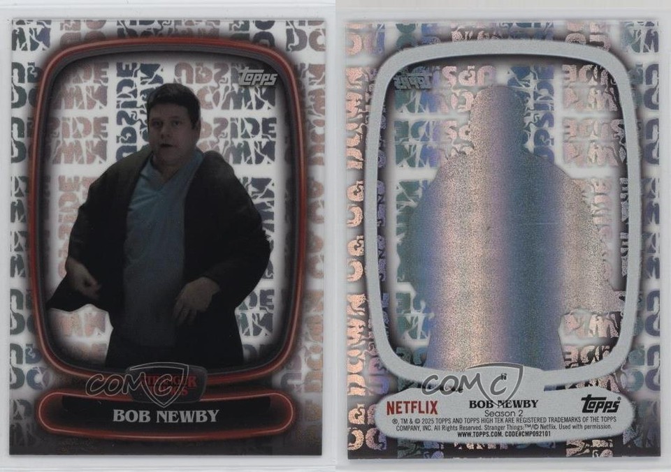 2025 Topps High Tek Stranger Things Upside Down Pattern Bob Newby #17 ...