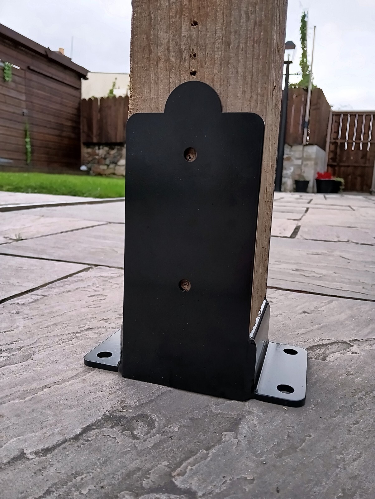 Pergola Post Socket Brackets Piller Base Support 100mm 4" Bolt Down ...
