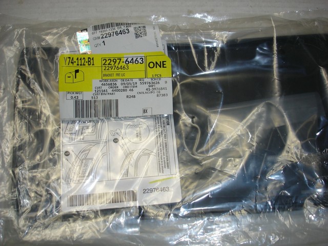 Genuine GM OEM Front License Plate Bracket Kit Buick Lacrosse 17-19 ...