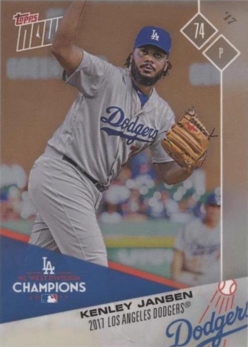 2017 Topps Now - Topps Online Exclusive Post Season Kenley Jansen #PS ...